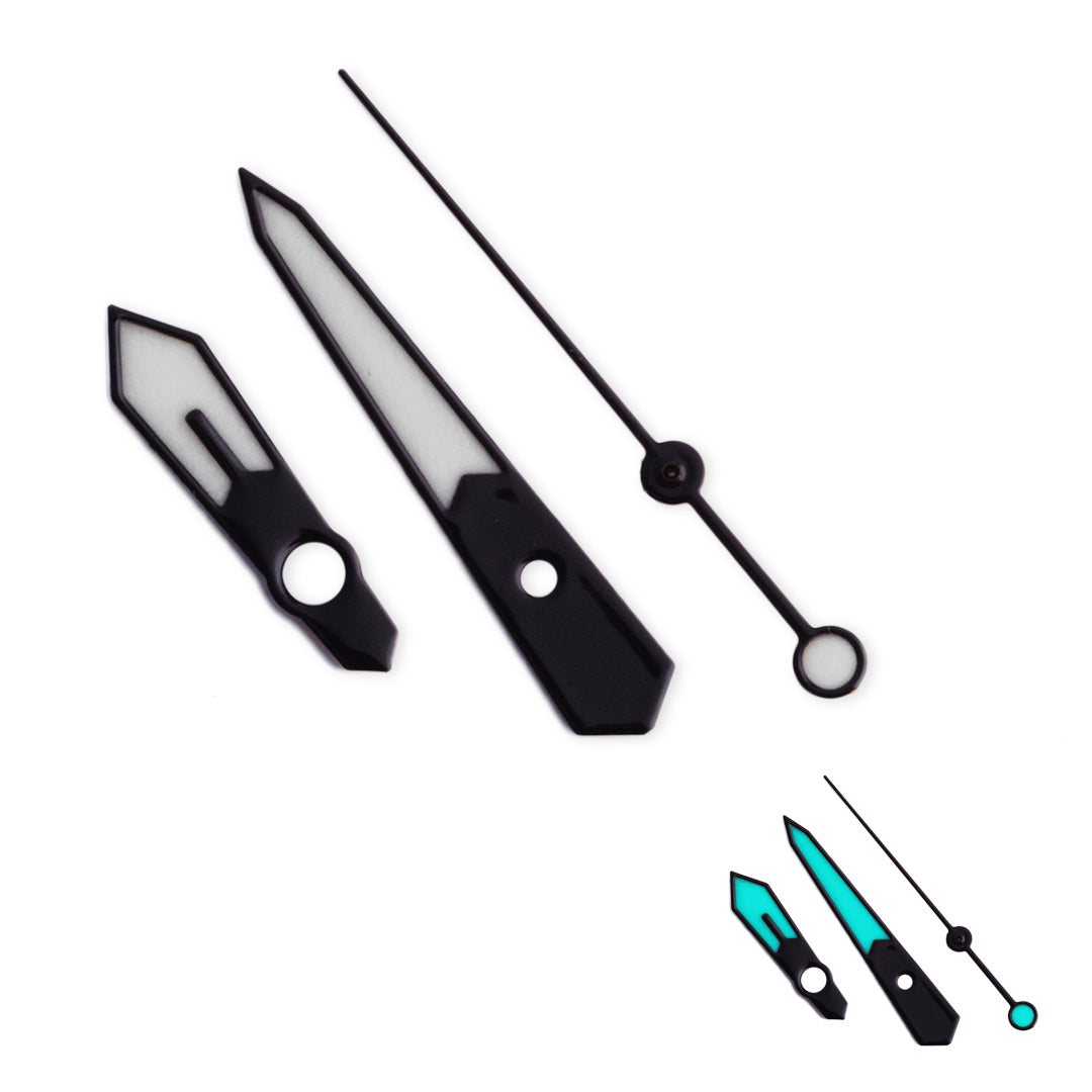 H0855 MM1000 Style Hands Set | BGW9 Lume Black | Watch&Style – Watch ...